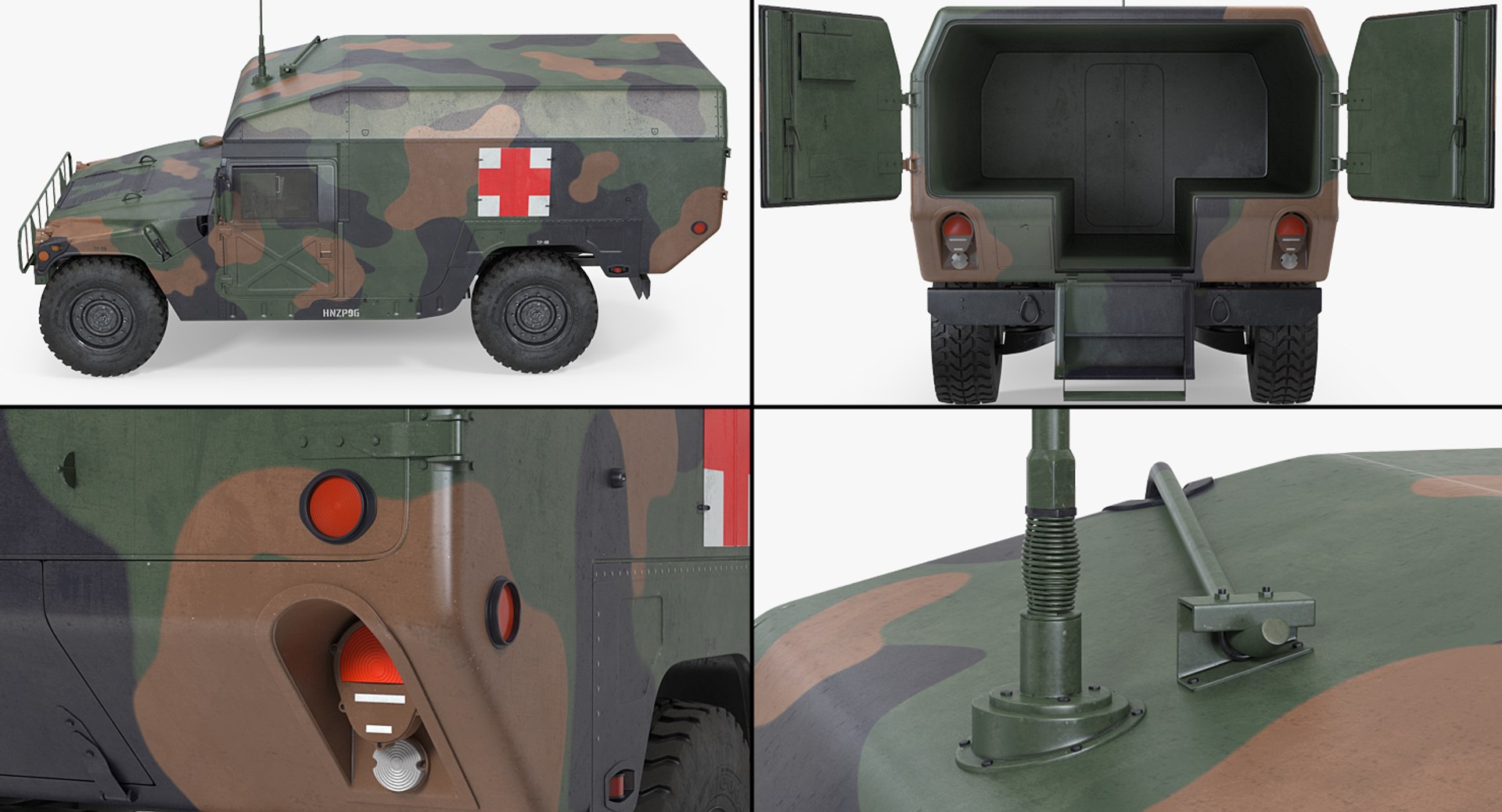 max mini ambulance military car