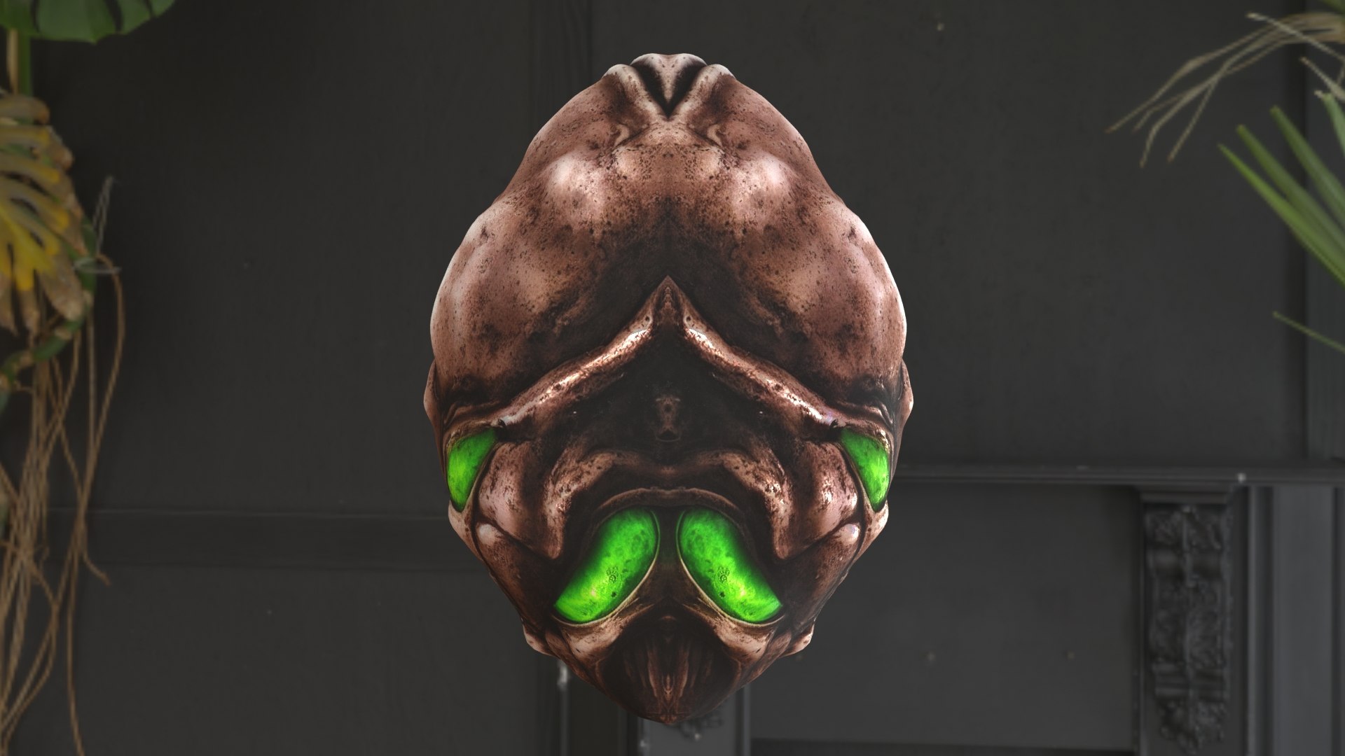 3D Green Alien Egg 1 Model - TurboSquid 1988110
