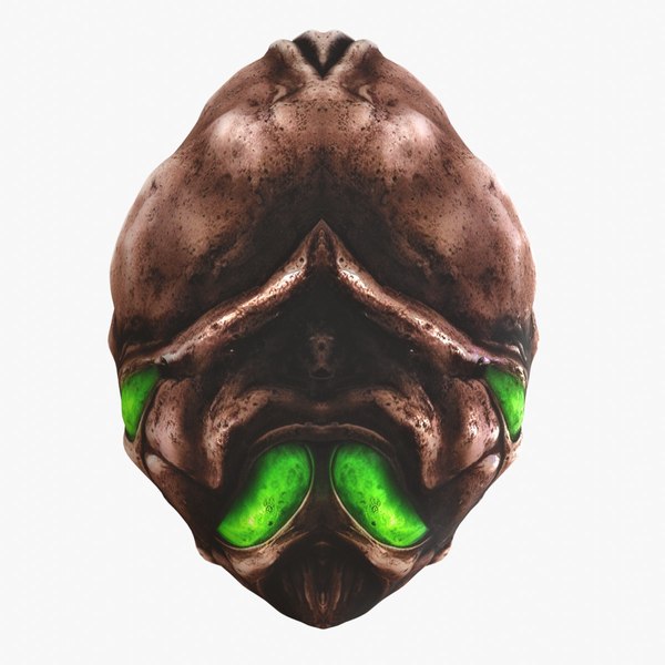 Modello 3D Uovo alieno verde 1 - TurboSquid 1988110