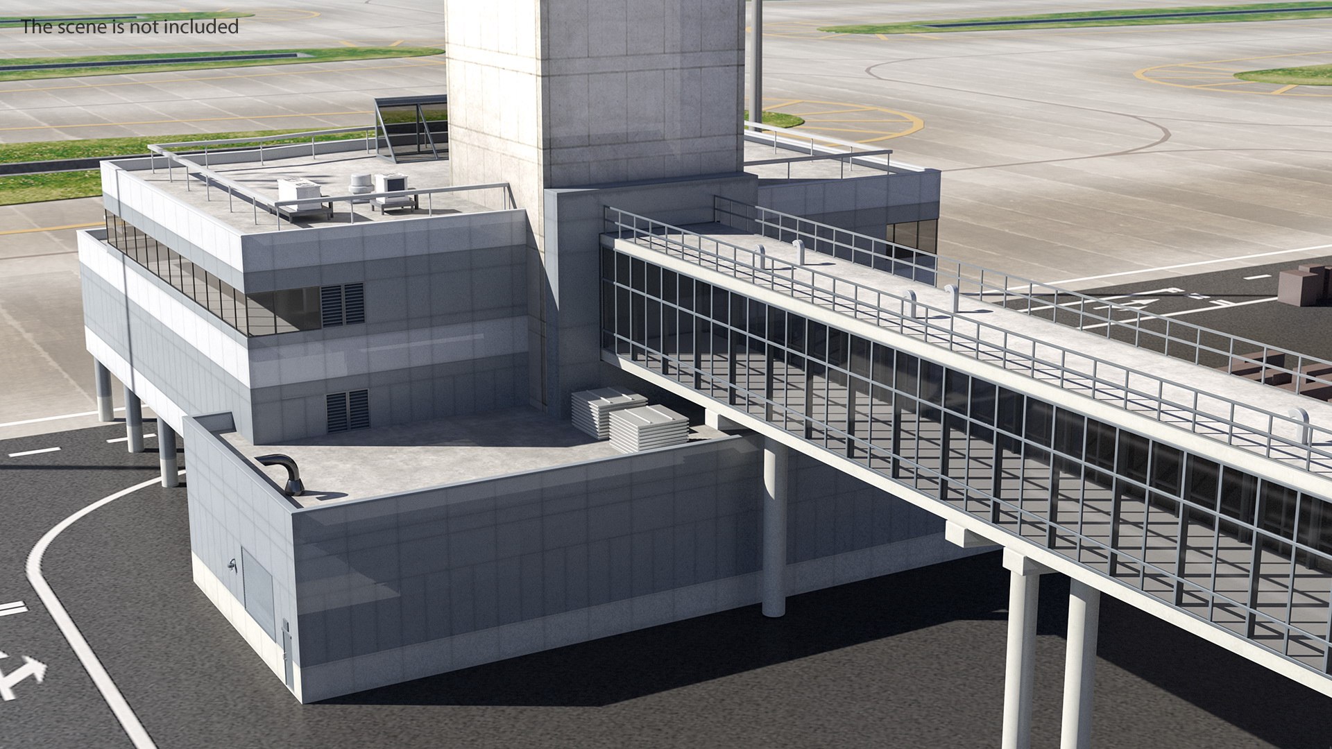 3D jfk control tower model - TurboSquid 1624931