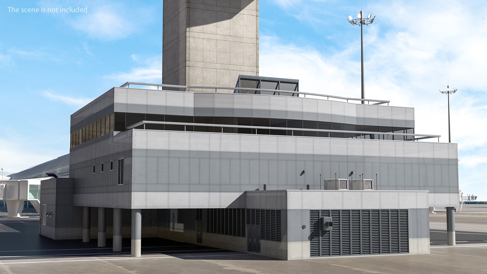 3D jfk control tower model - TurboSquid 1624931