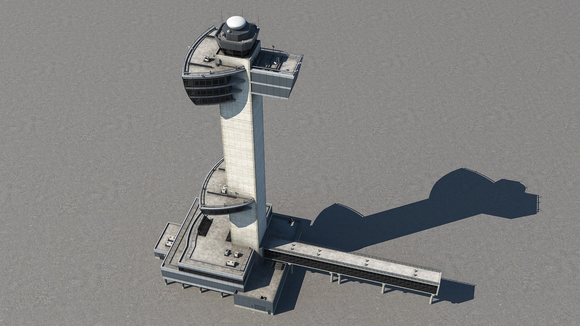 3D jfk control tower model - TurboSquid 1624931