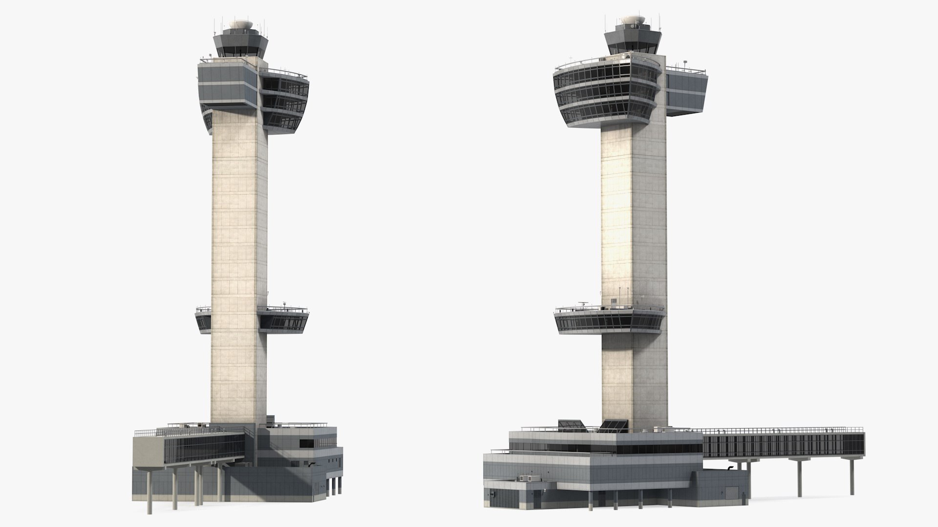3D jfk control tower model - TurboSquid 1624931