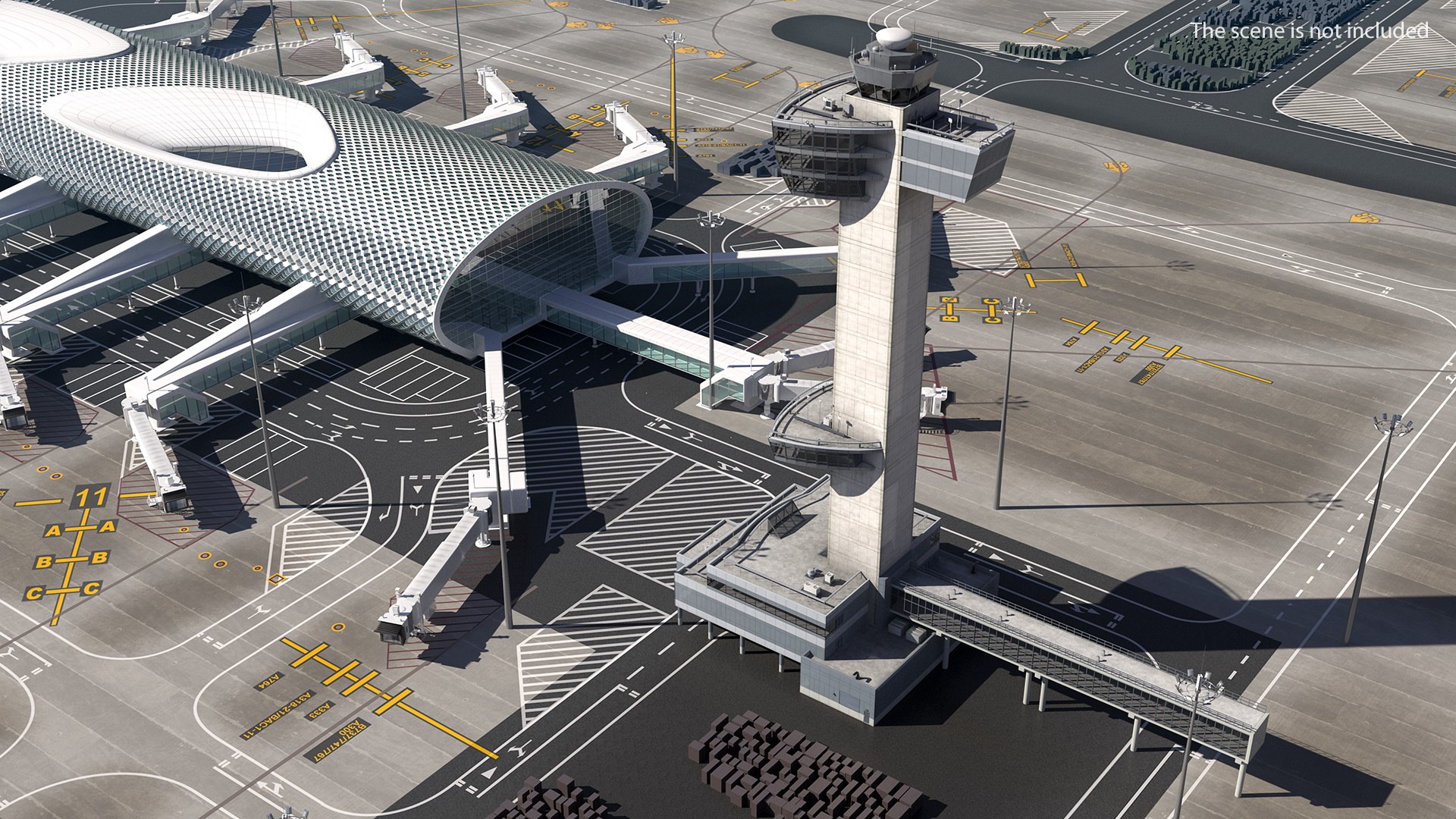 3D Jfk Control Tower Model - TurboSquid 1624931