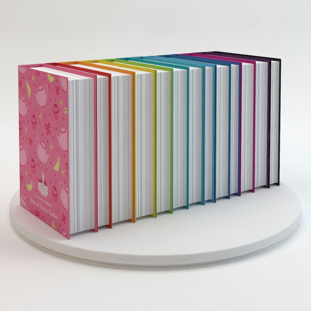 3d Puffin Classics Books Model