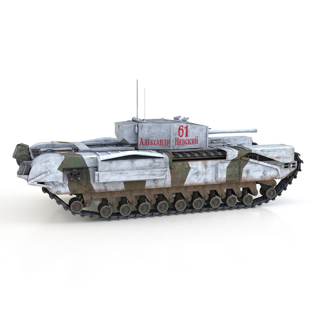 3D british churchill mk iii model - TurboSquid 1269686
