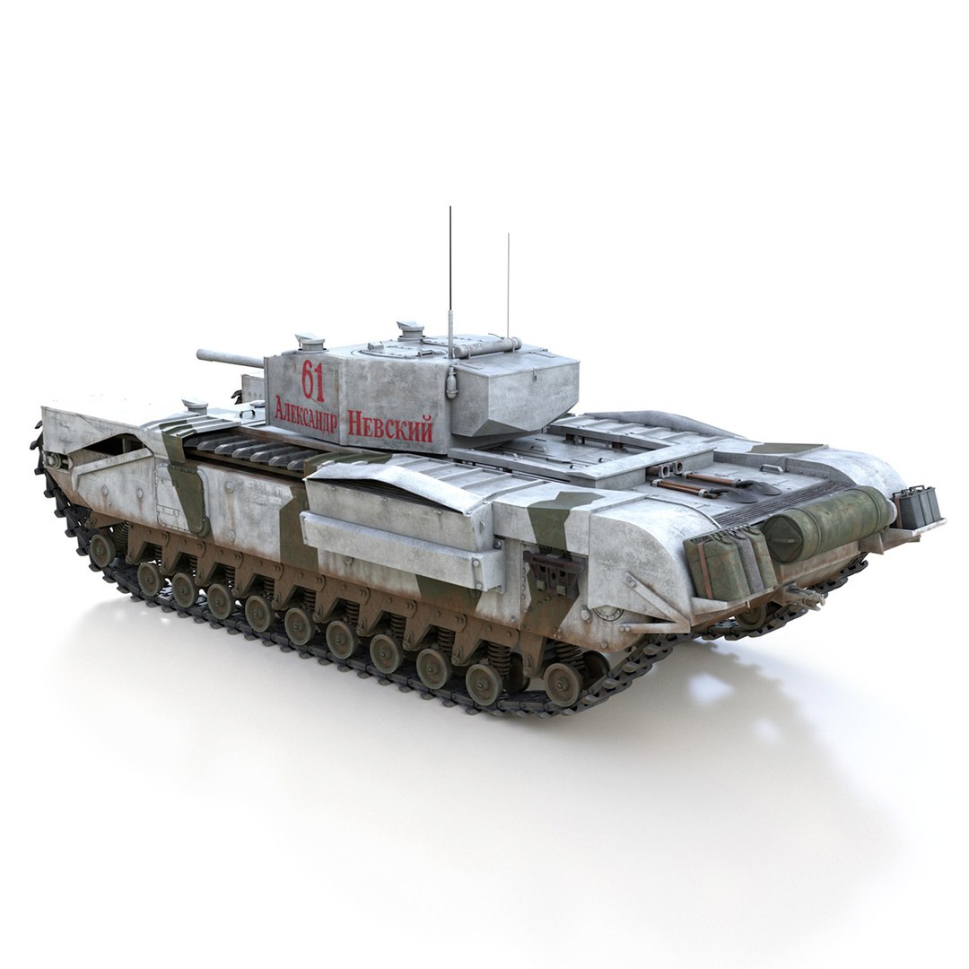 3D british churchill mk iii model - TurboSquid 1269686