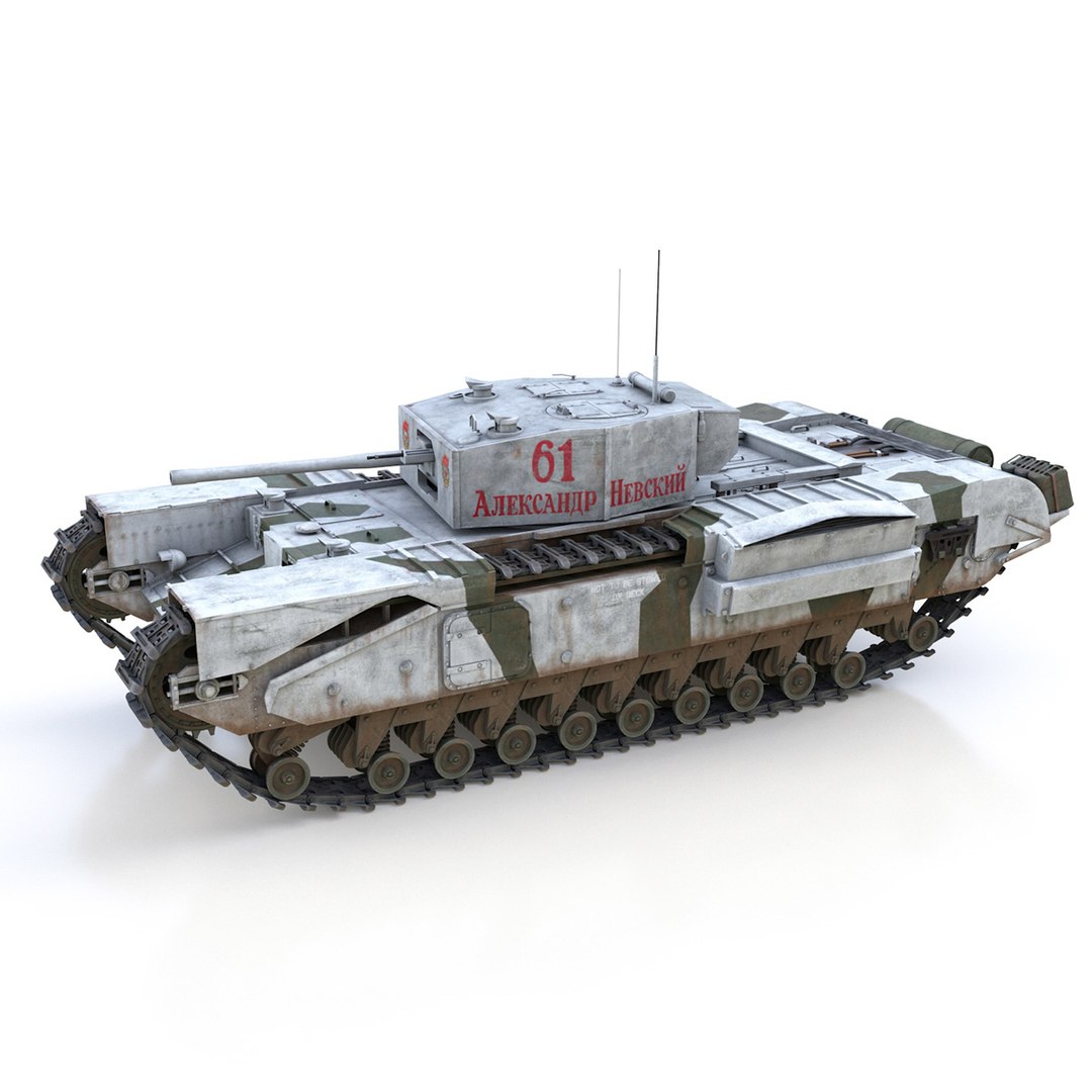 3D british churchill mk iii model - TurboSquid 1269686