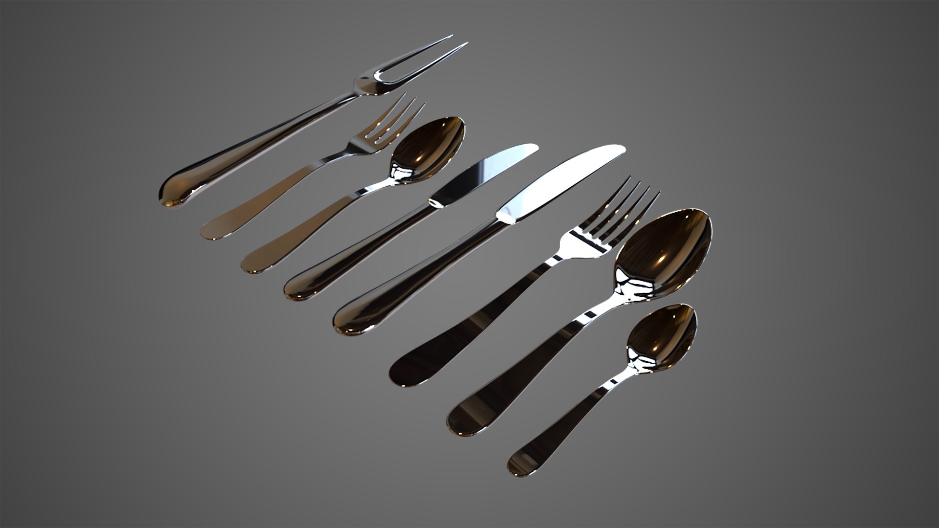 3D Forks Set Pack - TurboSquid 1959840