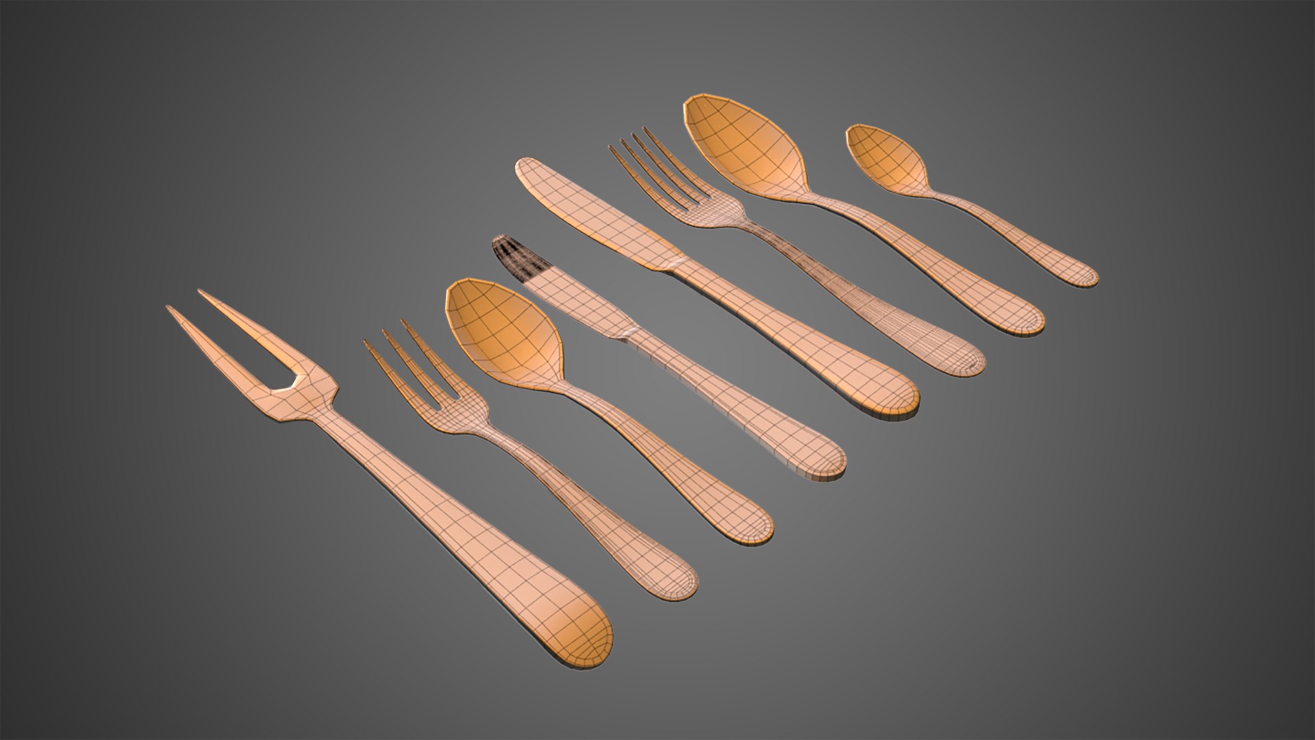 3D Forks Set Pack - TurboSquid 1959840