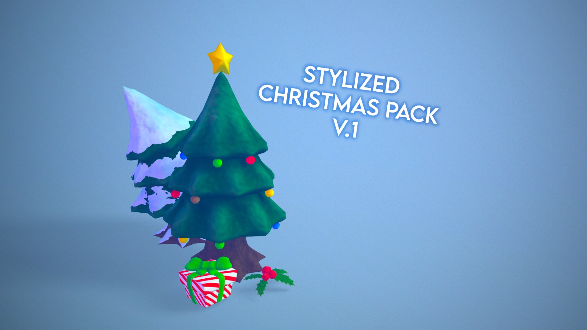 3D model Stylized Christmas Pack v1 - Game-Ready Assets - TurboSquid ...