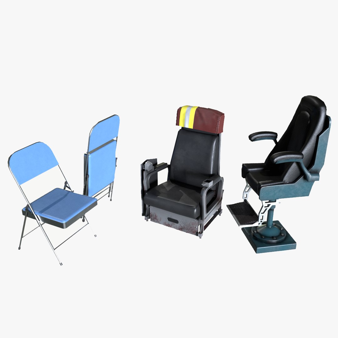 Military Chairs 3D Model - TurboSquid 2187091