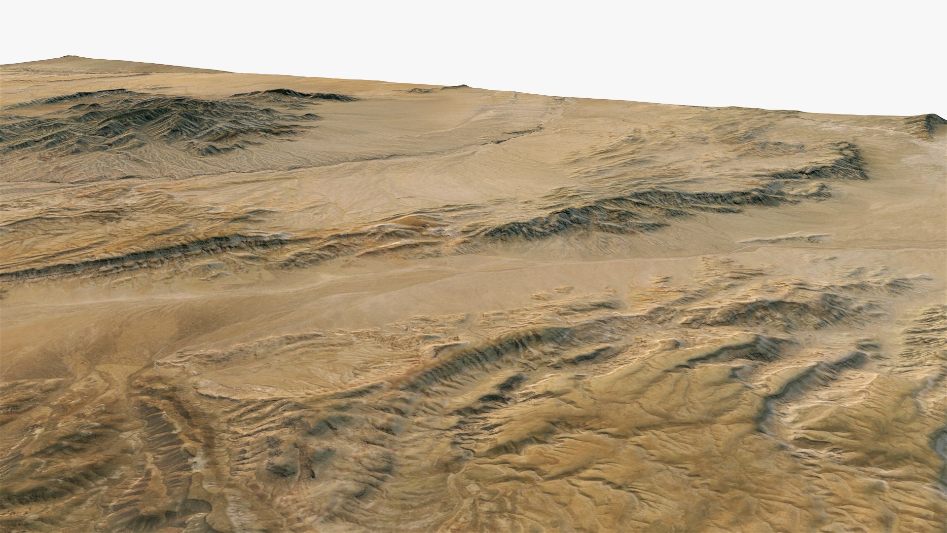 3D Desert Mormon Peak Model - TurboSquid 1489356