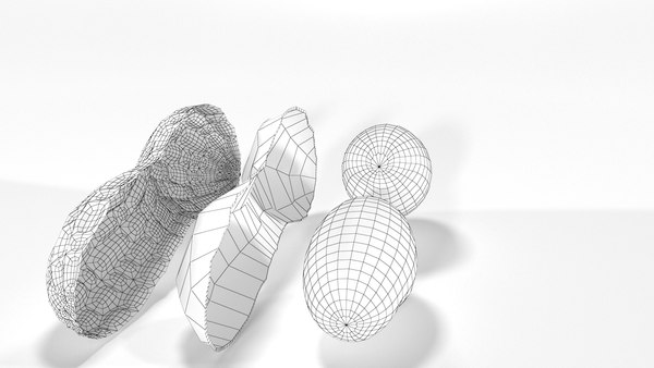 3D peanut food nuts model - TurboSquid 1696810