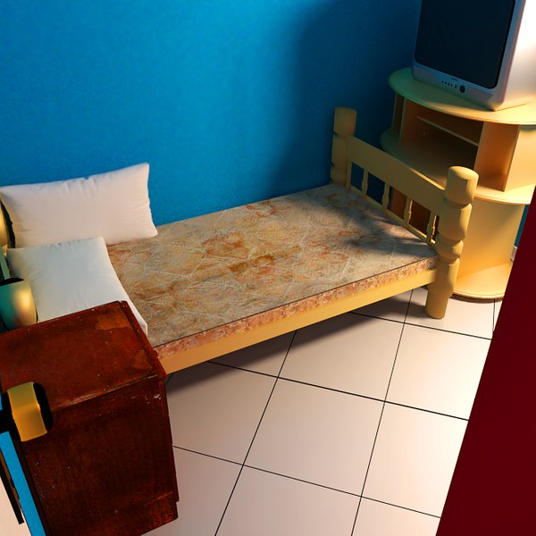 Bedroom blender 3D model - TurboSquid 1350145