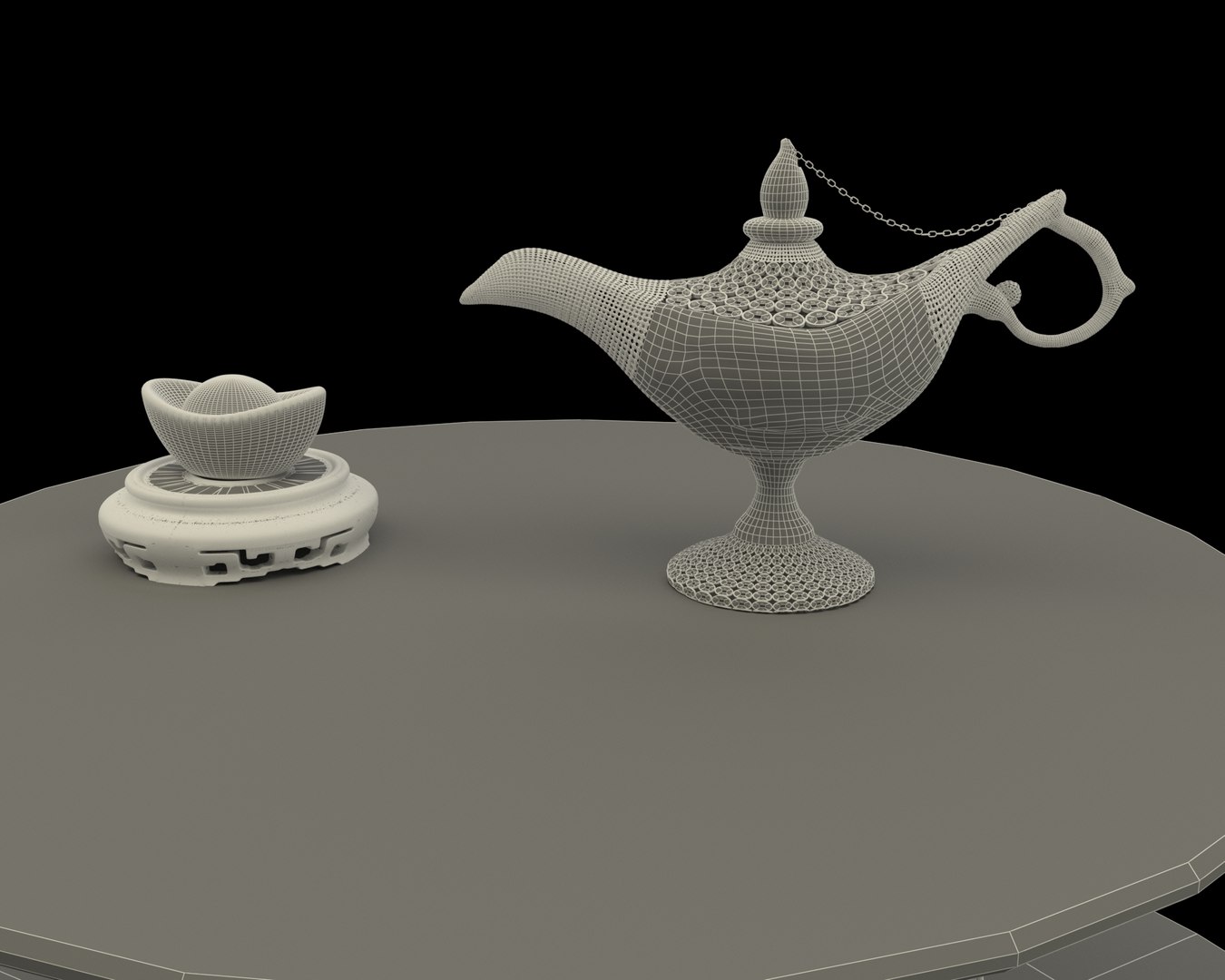 Chinese Magic Lamp Model - TurboSquid 2250891