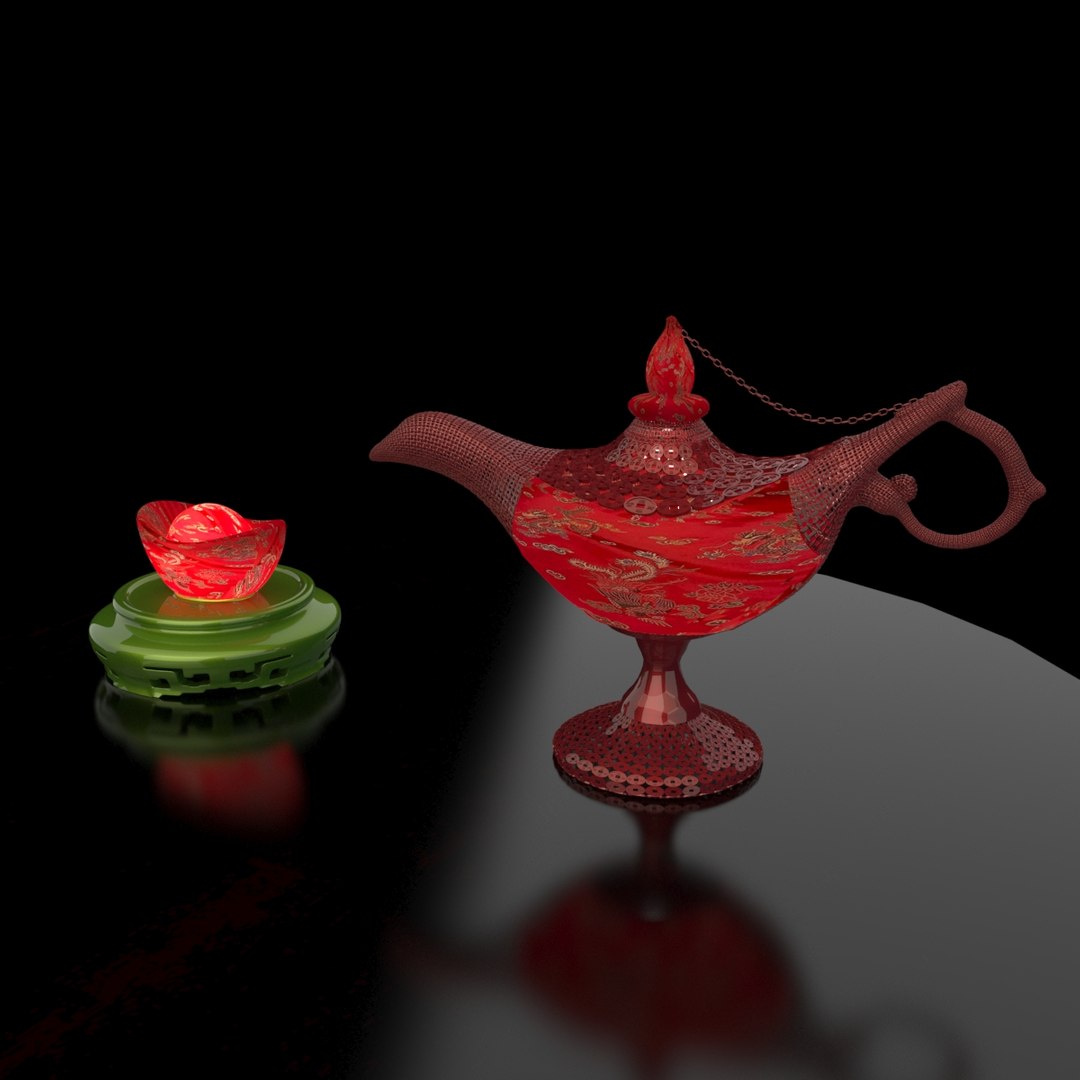 Chinese Magic Lamp Model - TurboSquid 2250891
