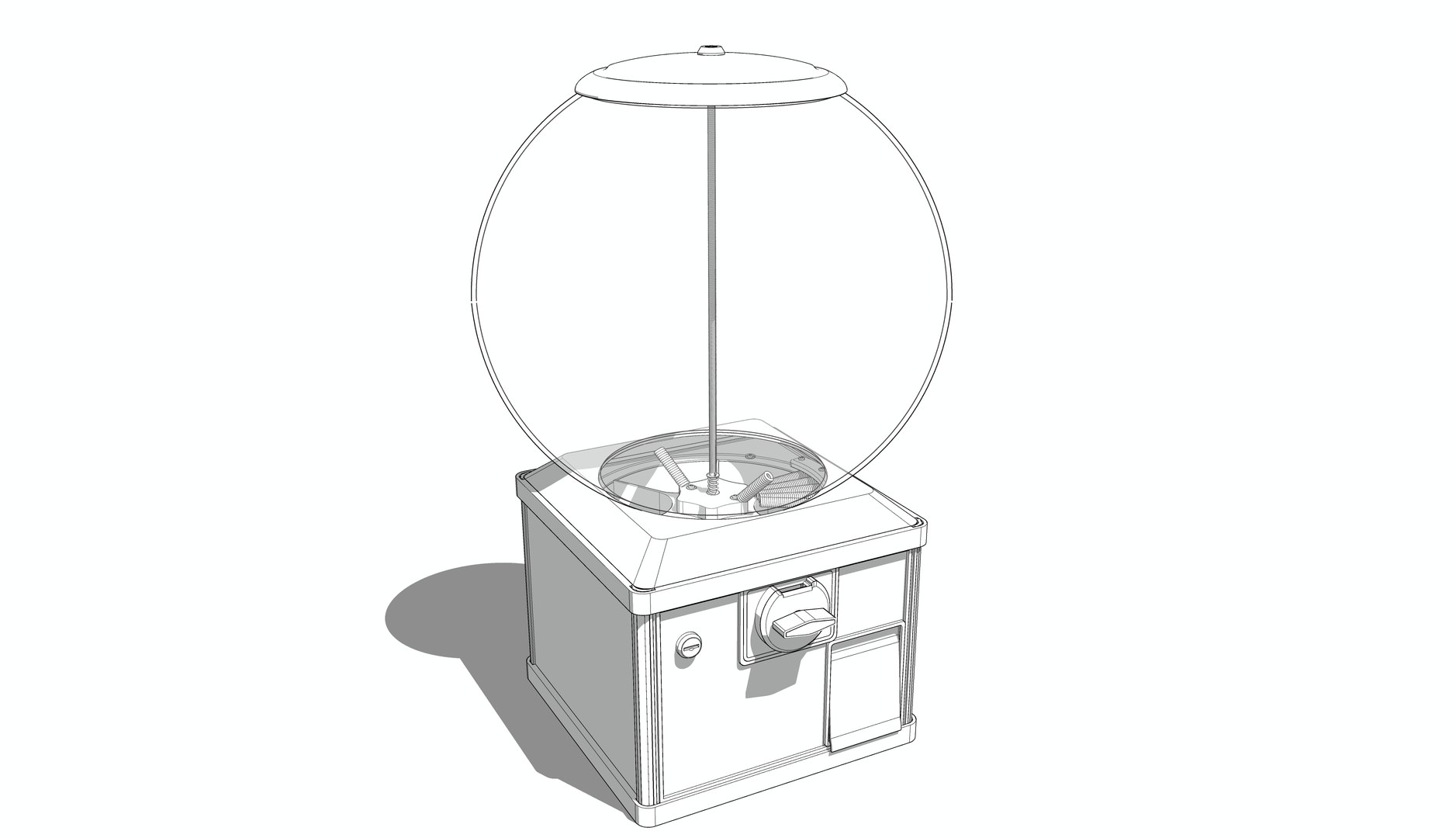 3D Toy Vending Machine Globe Gumball - TurboSquid 2183683