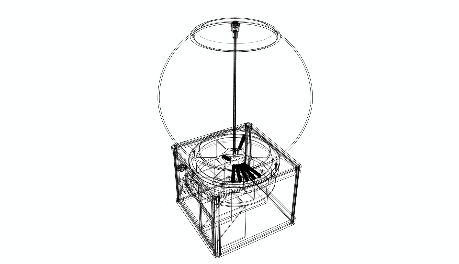 3D Toy Vending Machine Globe Gumball - TurboSquid 2183683
