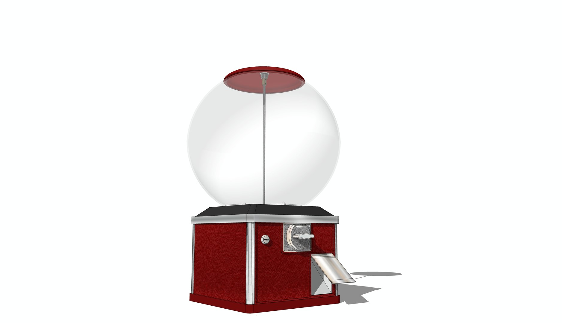 3D Toy Vending Machine Globe Gumball - TurboSquid 2183683