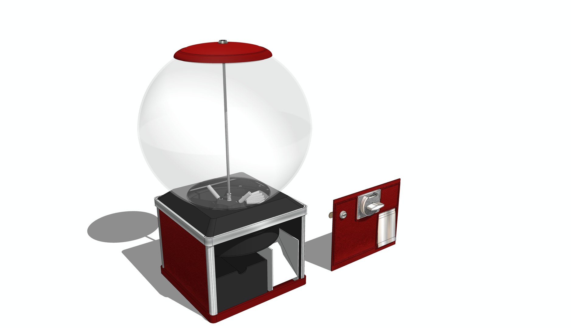 3D Toy Vending Machine Globe Gumball - TurboSquid 2183683