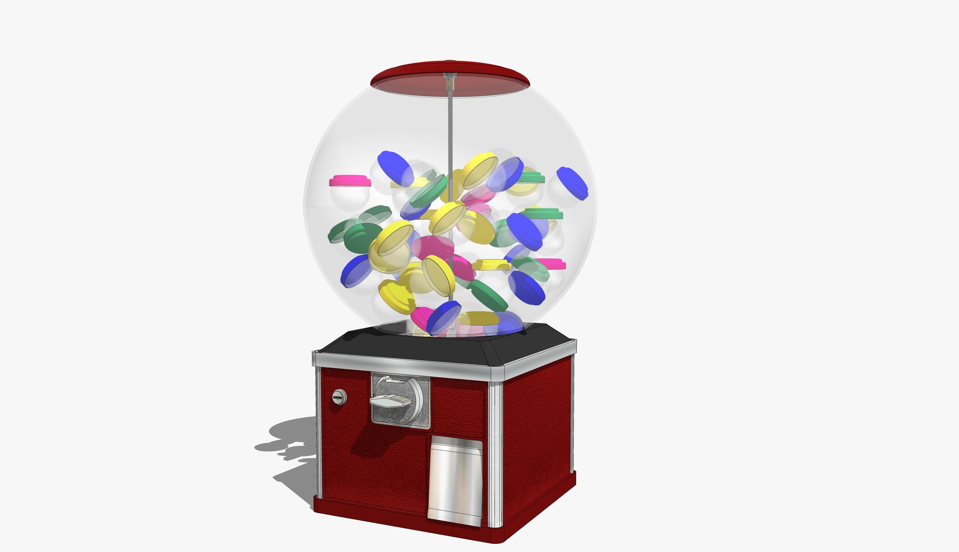 3D Toy Vending Machine Globe Gumball - TurboSquid 2183683