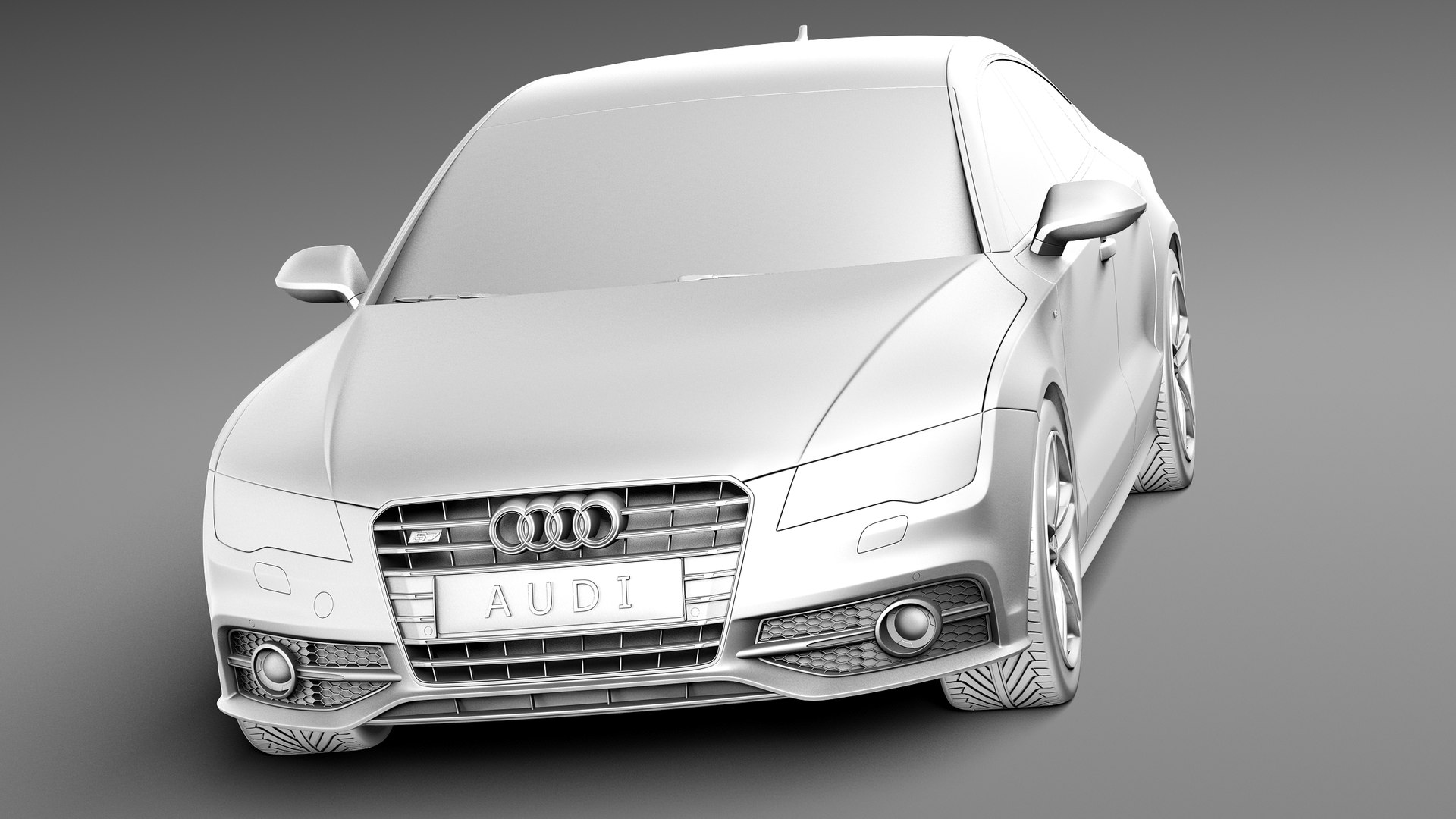 3d Audi S7 Rs7 Sedan Model