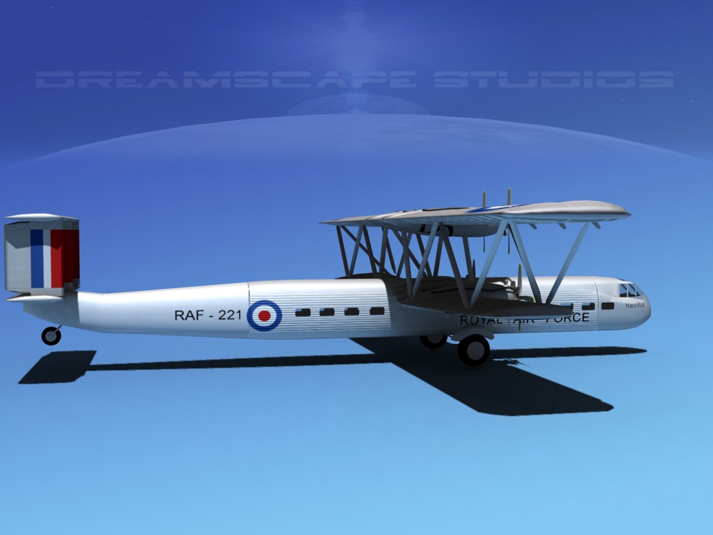 Hp-42 Handley Page Hannibal 3d Model