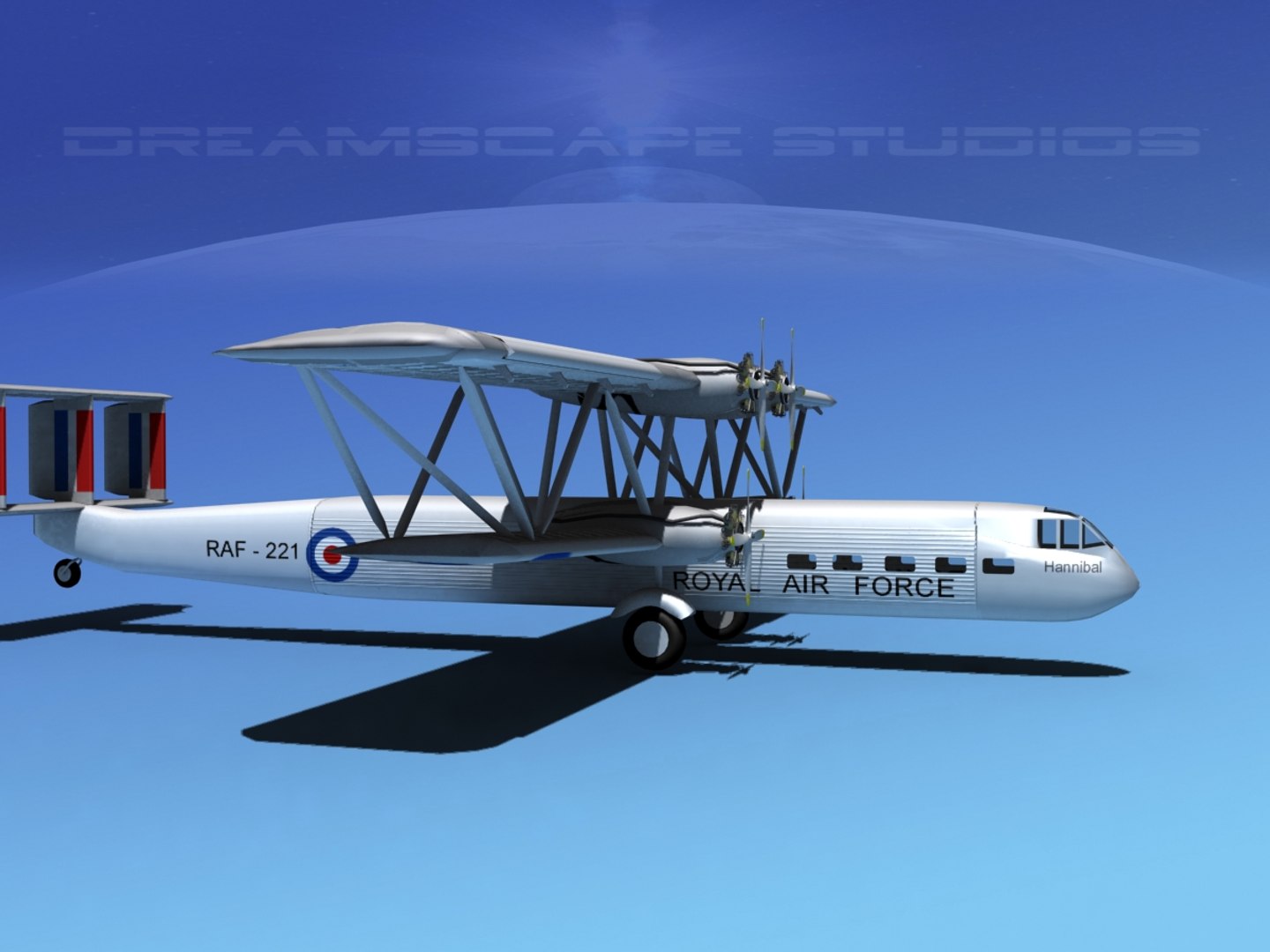 Hp-42 Handley Page Hannibal 3d Model