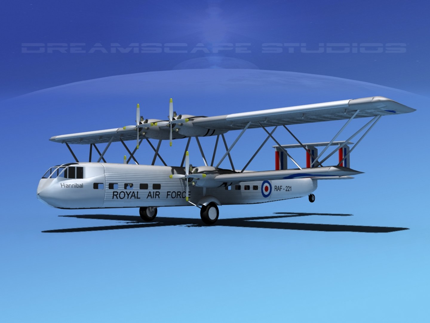 Hp-42 Handley Page Hannibal 3d Model