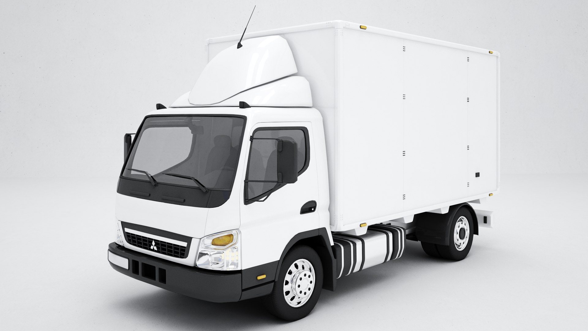 3D Mitsubishi Fuso Canter Wide Single Truck Model - TurboSquid 1909220