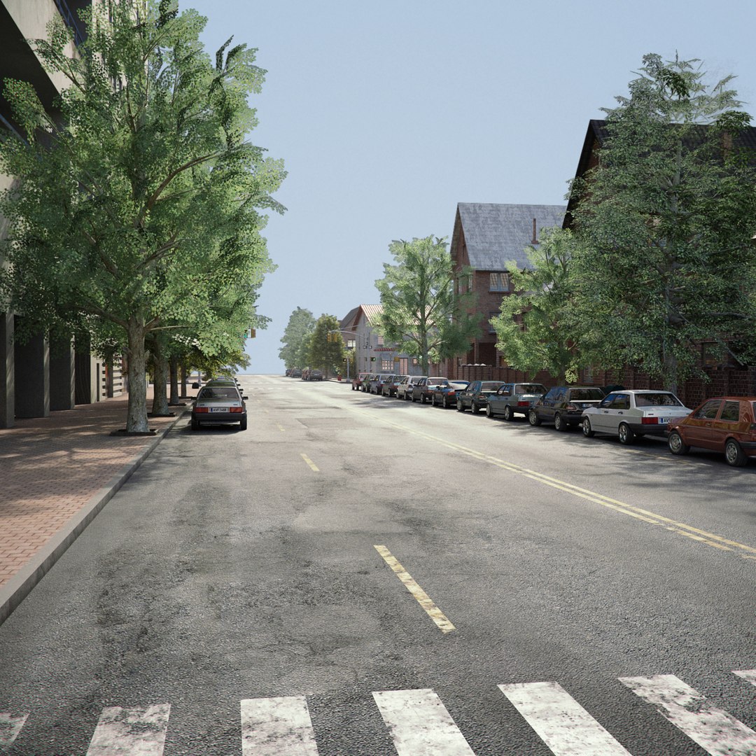 City Exterior Streets 3D Model - TurboSquid 1520460