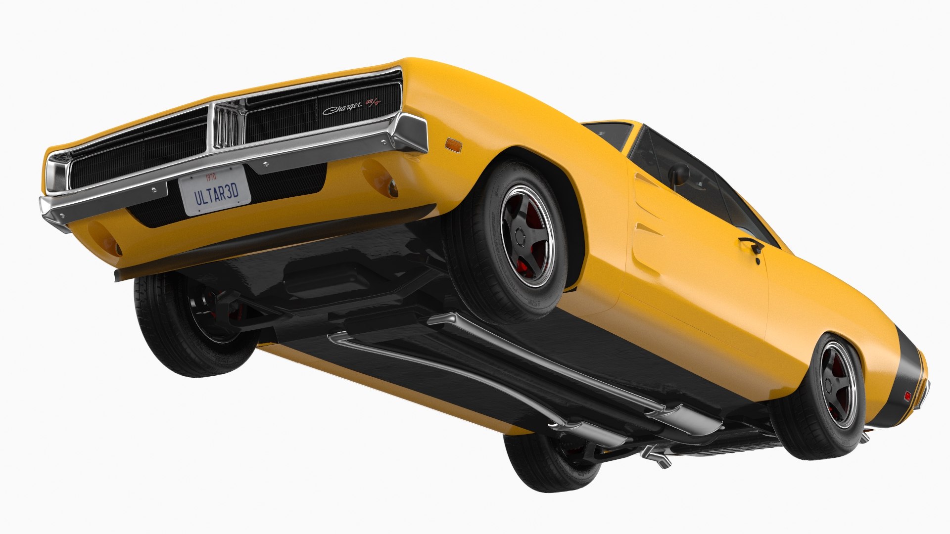 3D Dodge Charger Yellow - TurboSquid 1956994