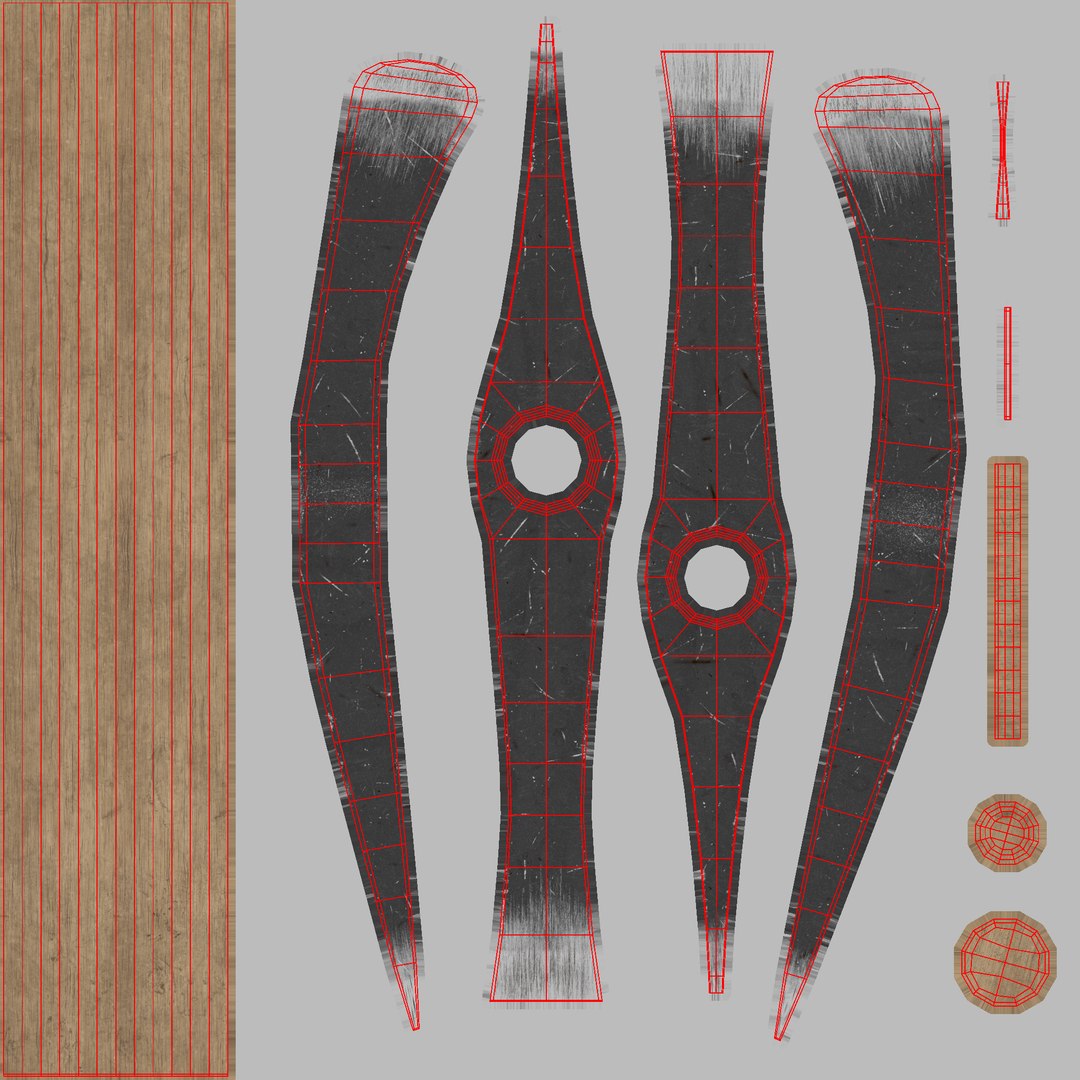 3D Pick Axe Model - TurboSquid 1401941