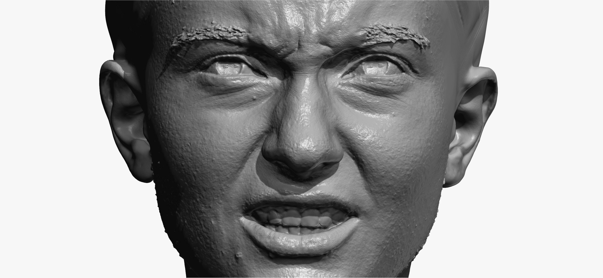 Joy Human Head Disgust RAW Scan 3D Model - TurboSquid 1721674