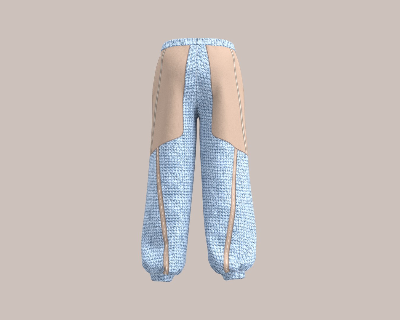 Mens Oversized Jogger With Elasticated Hem With Texture Fabric Model ...