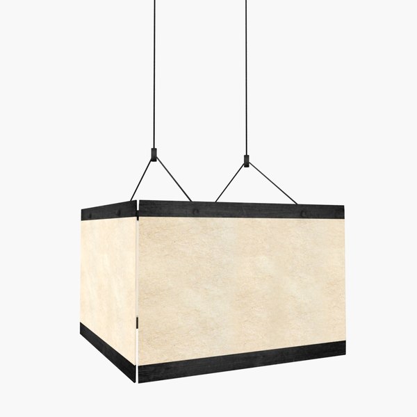 rectangular hanging lamp 3ds
