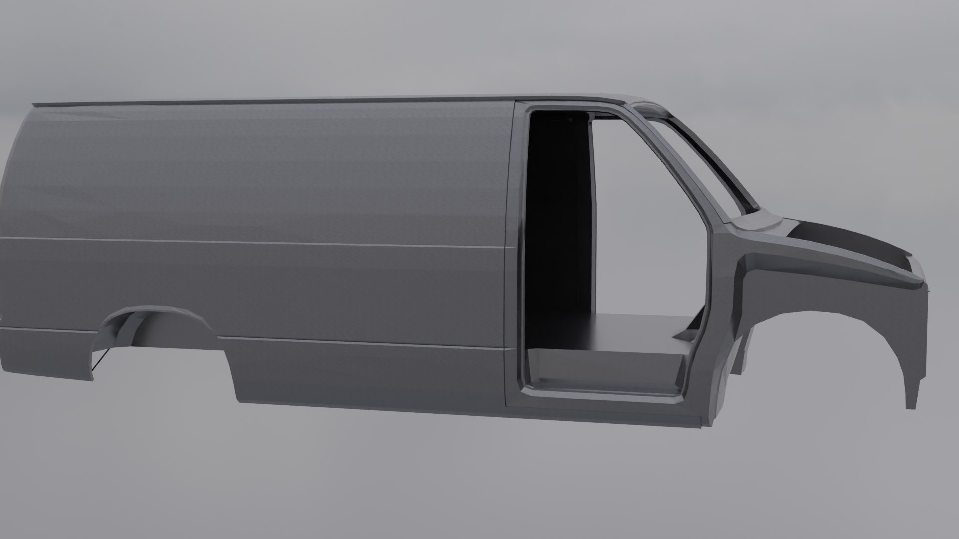 Low Poly Factory Van Body 3D - TurboSquid 2270443
