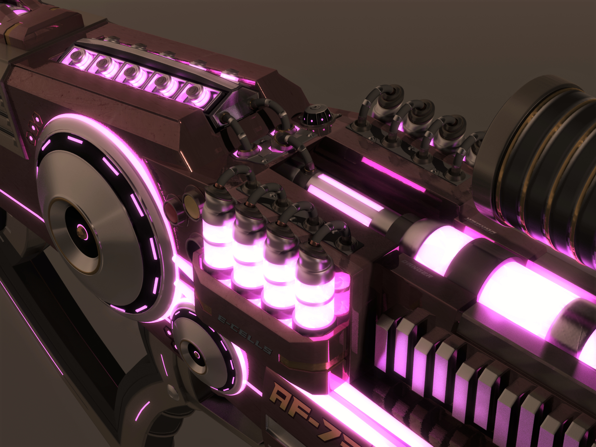 3D scifi beam rifle af-73 - TurboSquid 1629483