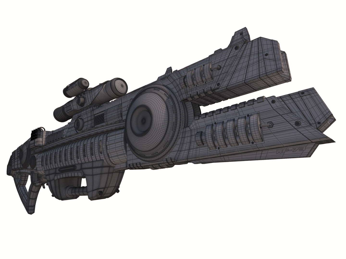 3D scifi beam rifle af-73 - TurboSquid 1629483