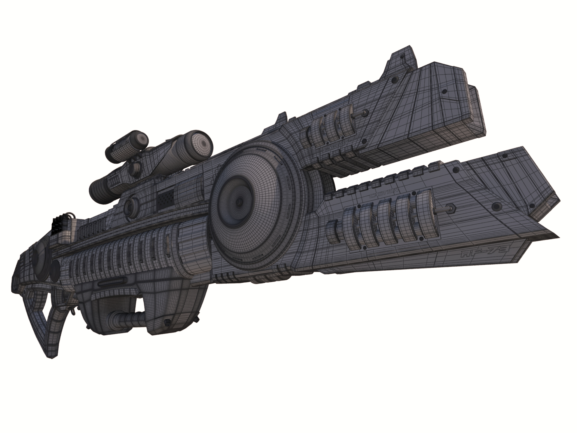 3D scifi beam rifle af-73 - TurboSquid 1629483