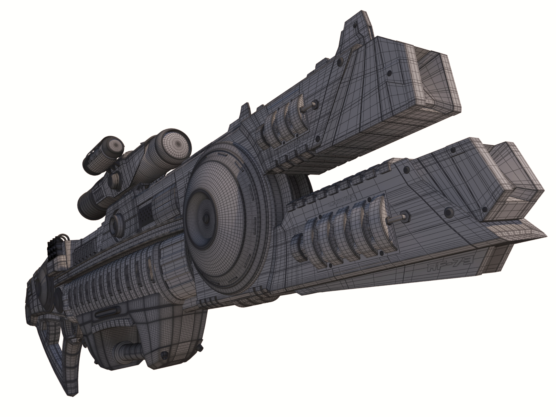 3D scifi beam rifle af-73 - TurboSquid 1629483
