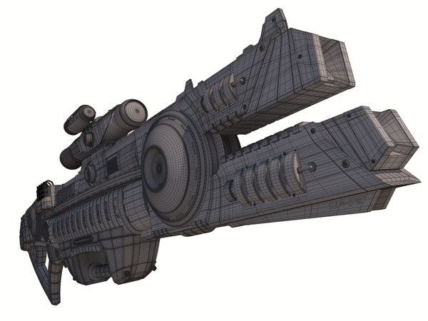 3D scifi beam rifle af-73 - TurboSquid 1629483