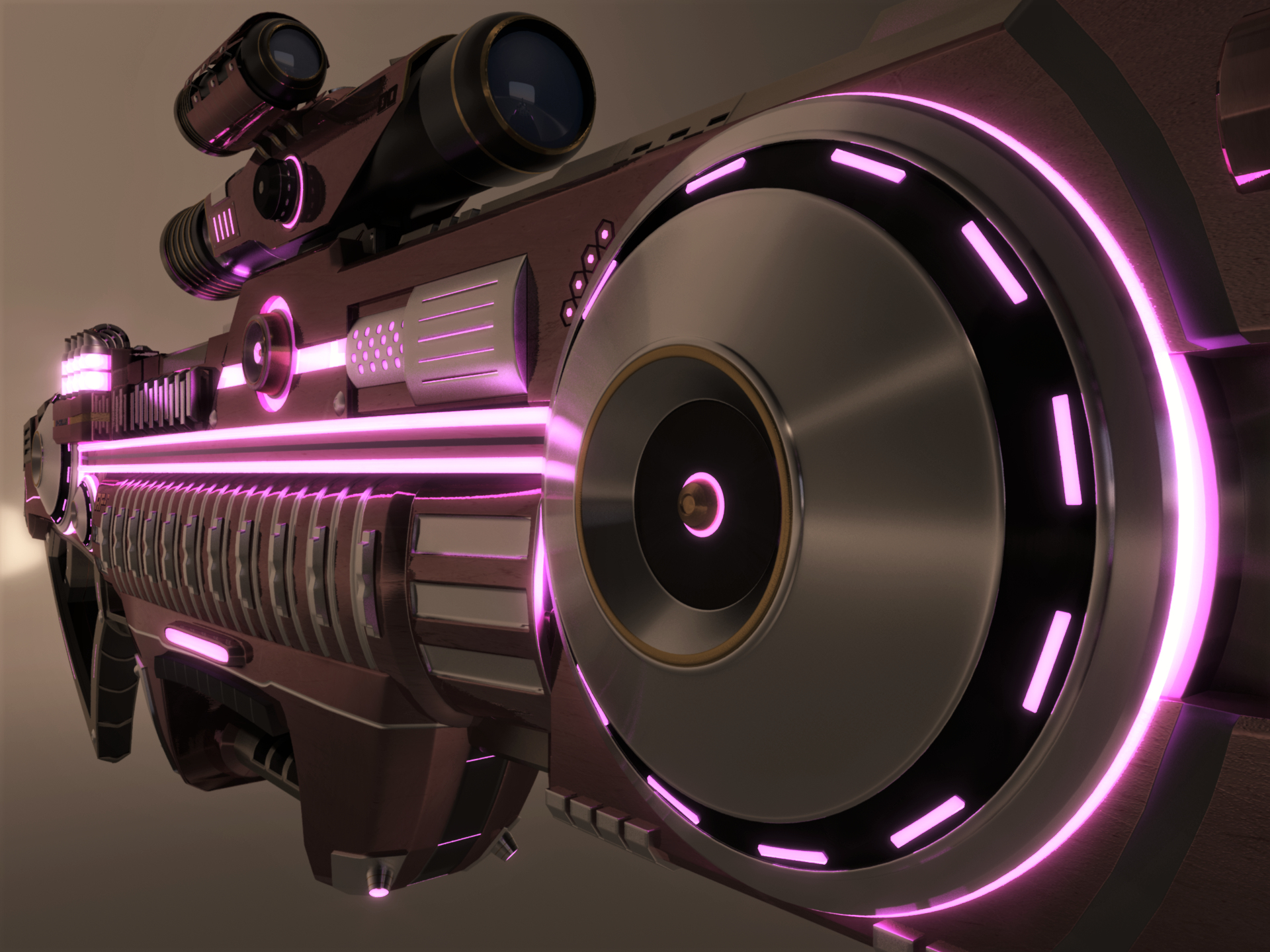 3D scifi beam rifle af-73 - TurboSquid 1629483
