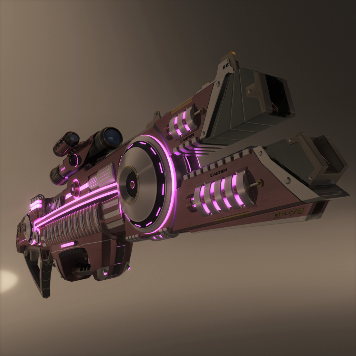 3D scifi beam rifle af-73 - TurboSquid 1629483