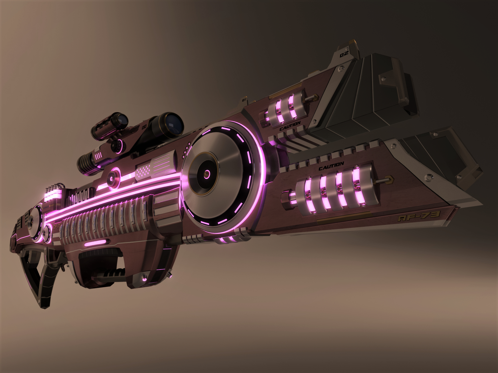 3D scifi beam rifle af-73 - TurboSquid 1629483