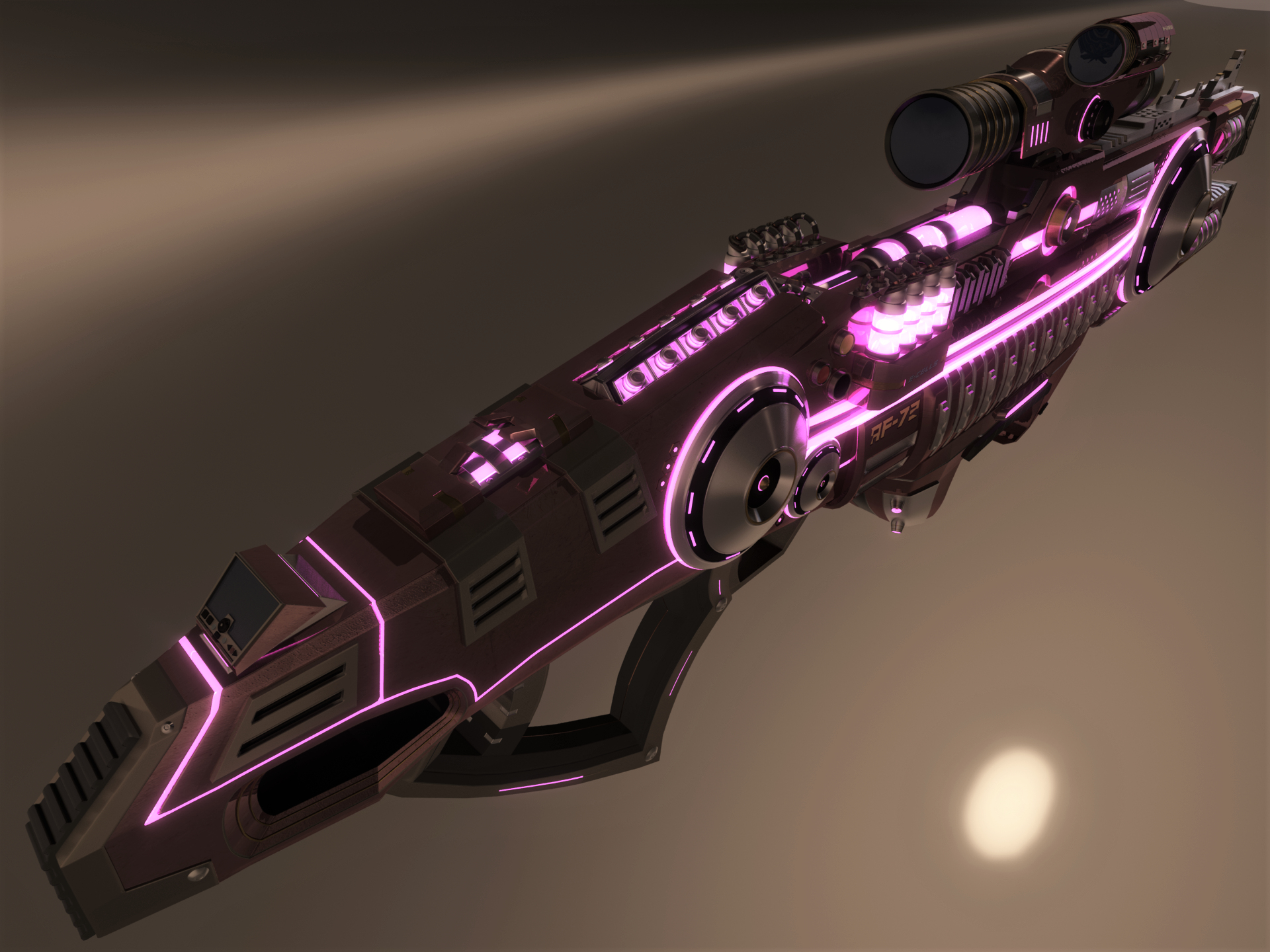 3D scifi beam rifle af-73 - TurboSquid 1629483