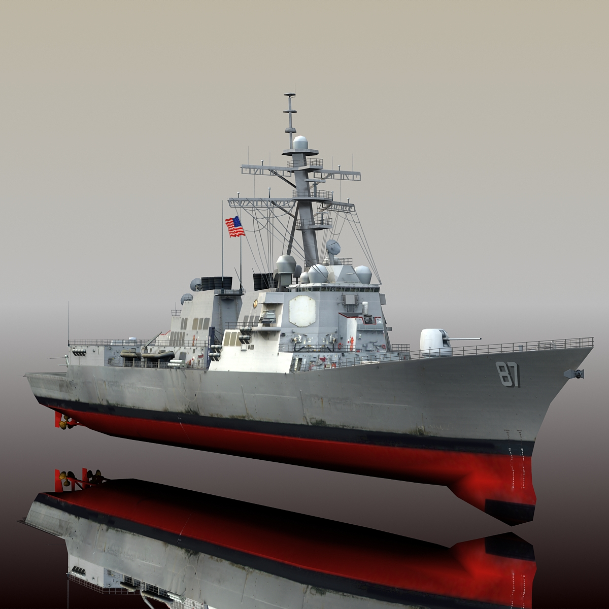 uss mason ddg-87 dd 3d max