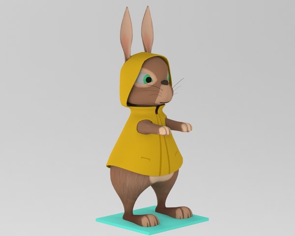 3D cartoon rabbit - TurboSquid 1389114