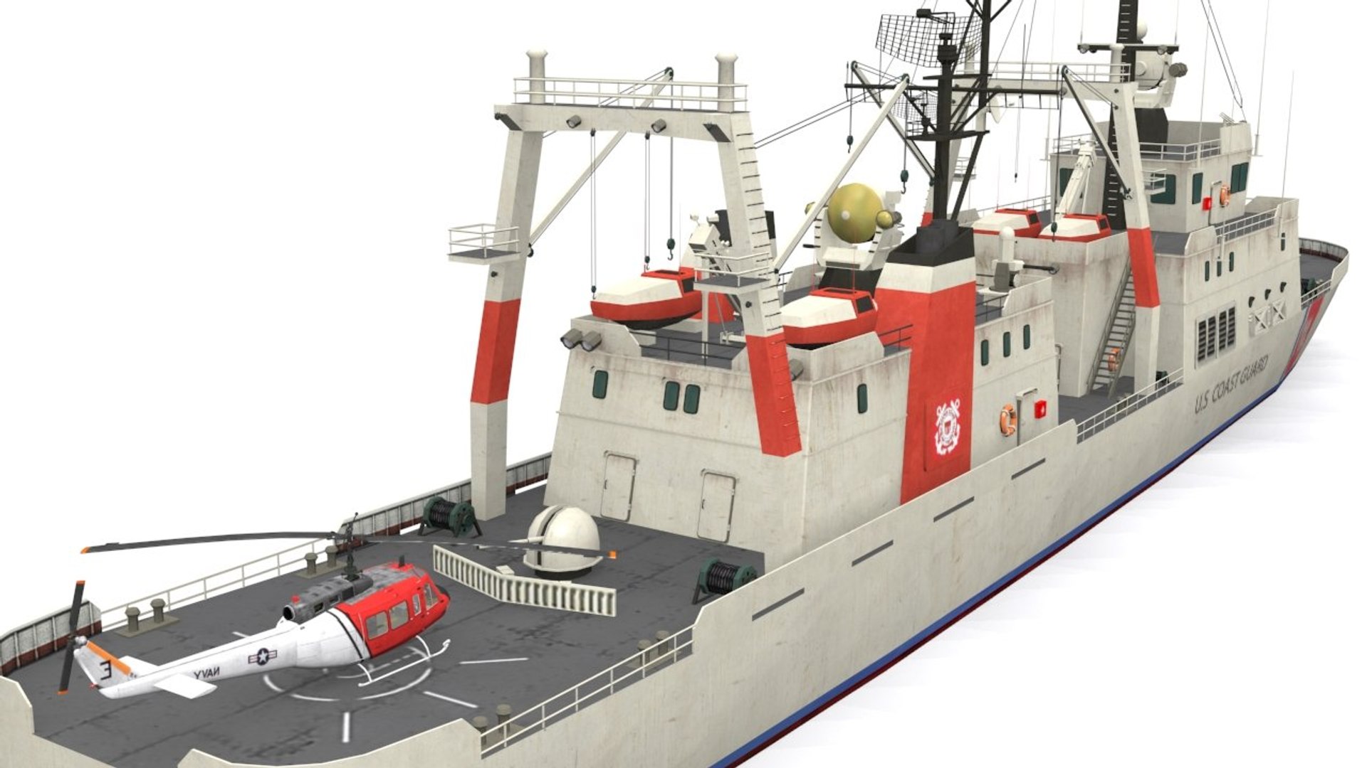 Coast guard 3D model - TurboSquid 1492842